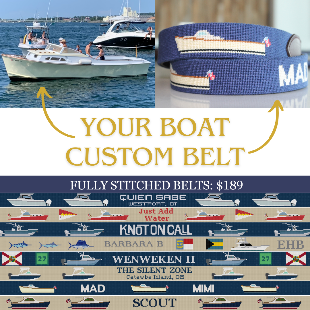 FREE Needlepoint Belt Digital Mockup – FISH CREEK